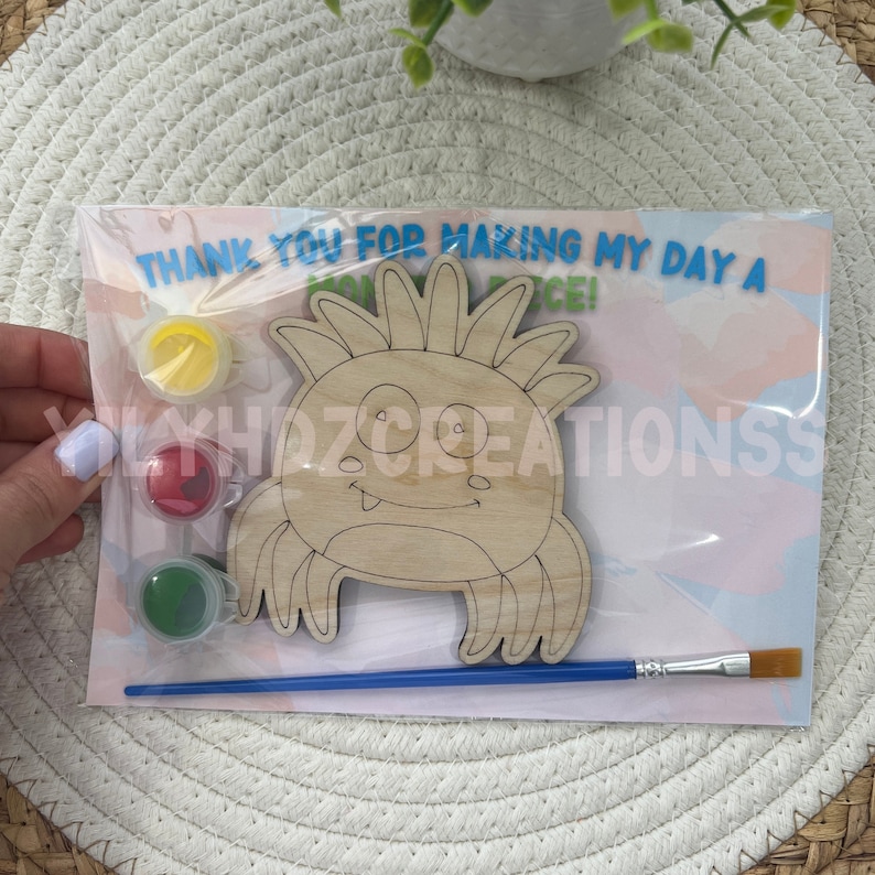 Monsters DIY Kit Svg for Kids Summer Diy Svg Monsters Party Diy Paint ...