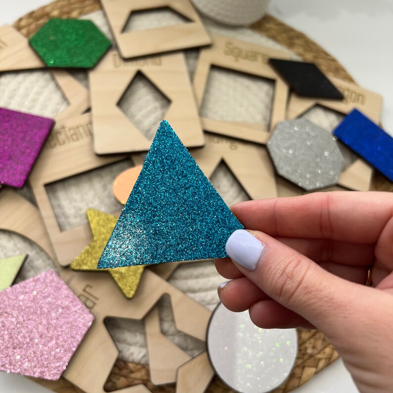 Wooden Flash Cards With Shapes Svg File Educational Wooden Shapes Flash ...