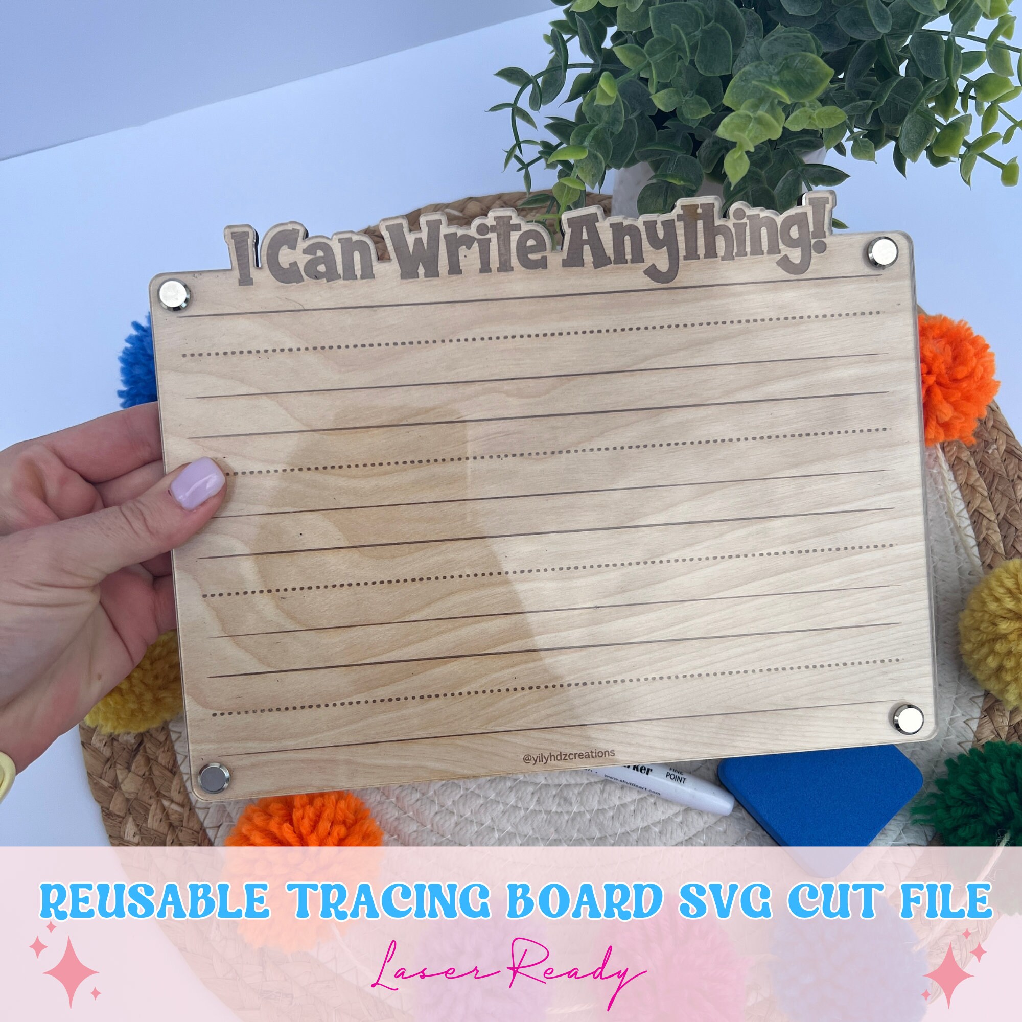 Number & Letter Tracing Board Svg, Montessori Materials Svg, Number ...