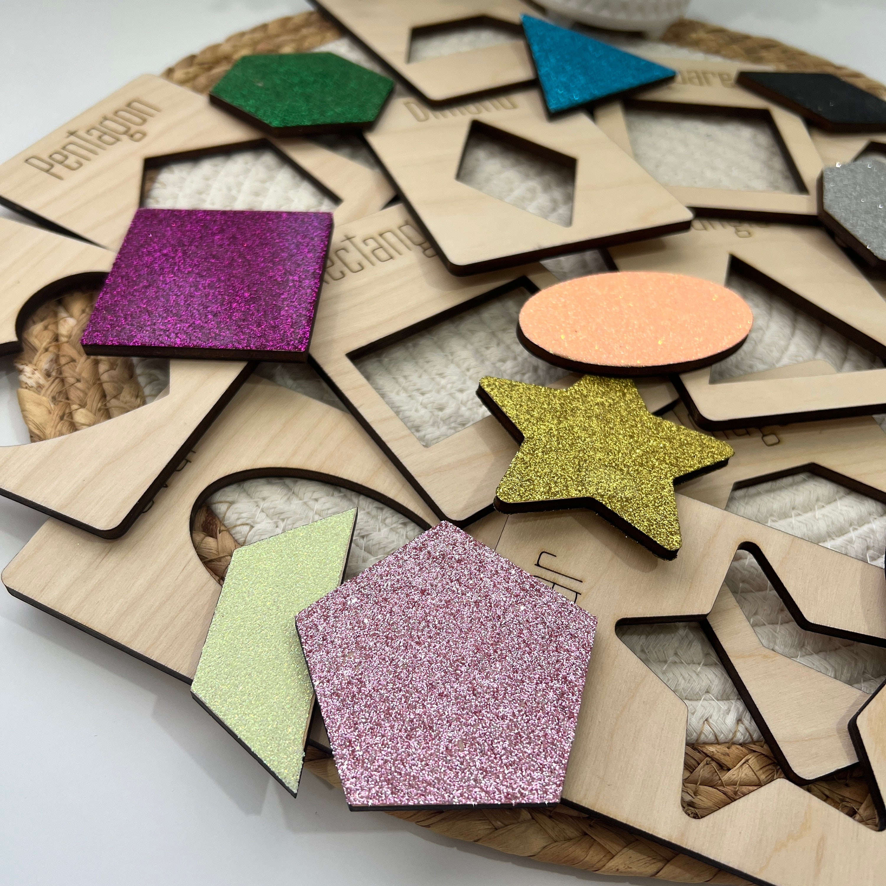 Wooden Flash Cards With Shapes Svg File Educational Wooden Shapes Flash ...