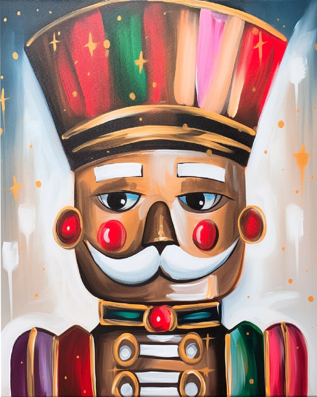 Christmas Nutcracker Toy Soldier Paint Party Printable Download ...