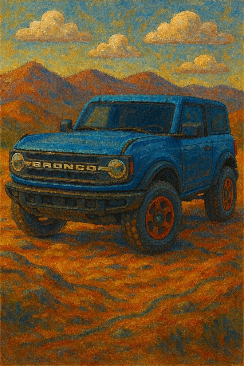 Bronco Truck Paint Party Printable Download Template - Etsy