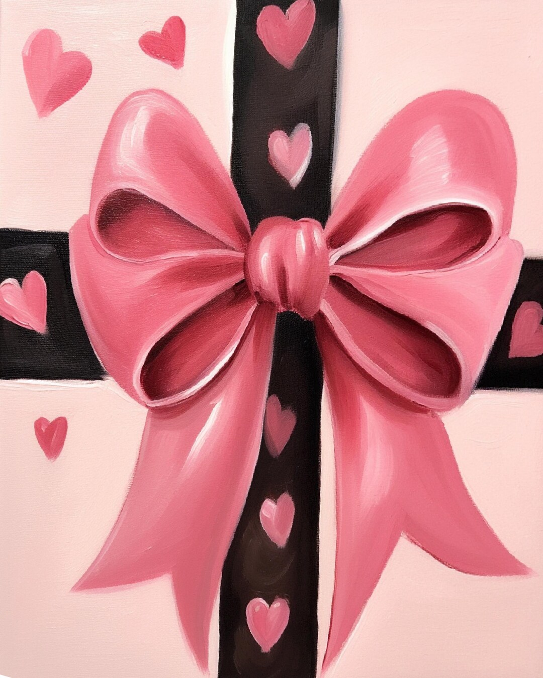 Valentines Package Present Paint Party Printable Download Template - Etsy