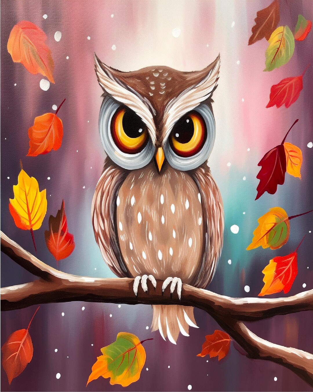 Fall Halloween Bundle Paint Party Printable Download Template 5 ...