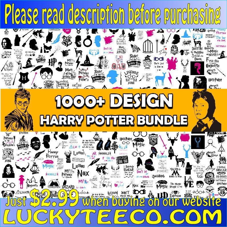 1000 Harry Potter Svg Bundle, Harry Potter Svg, Harry Potter Vector ...