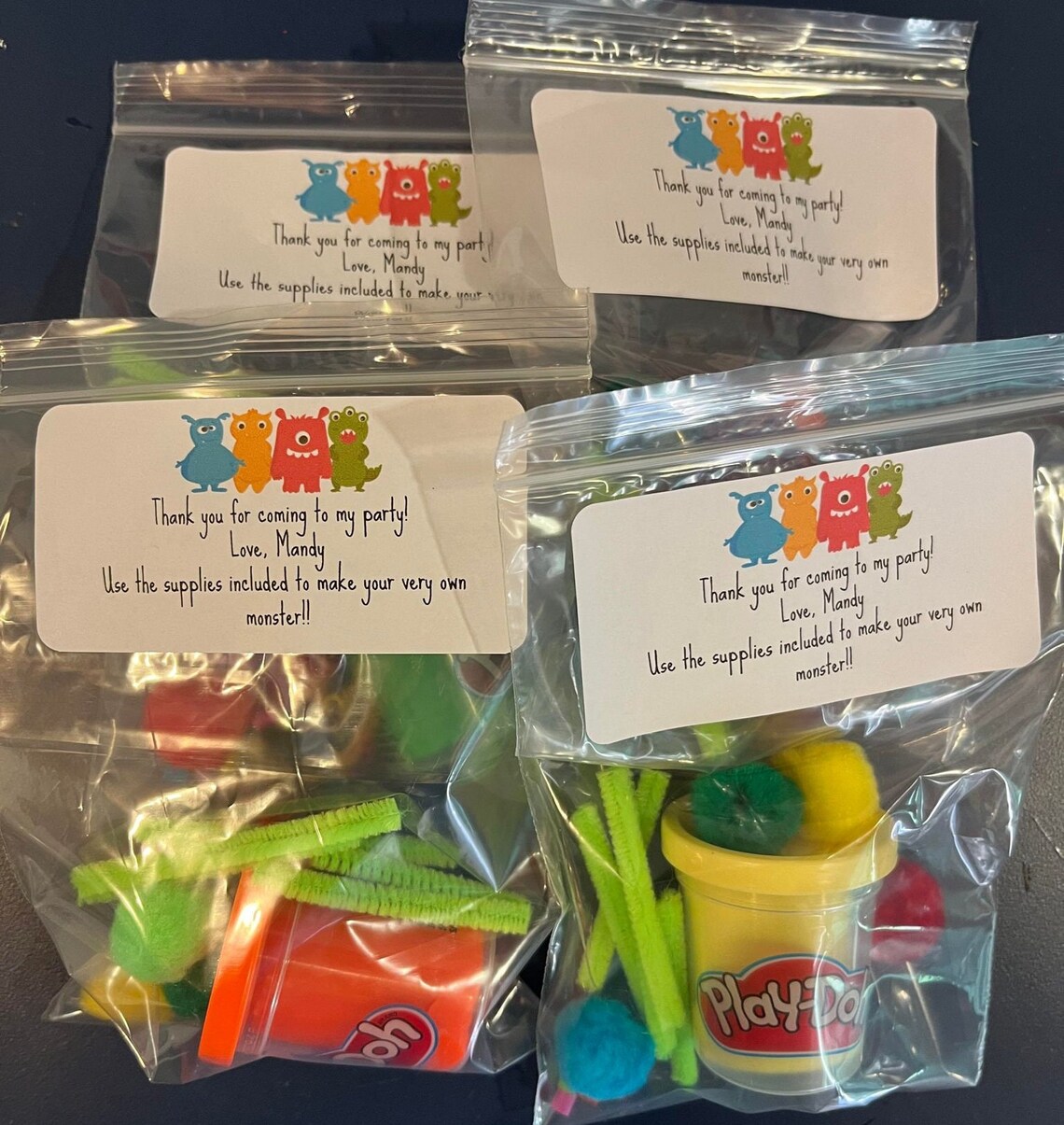 DIY Birthday Party Favor Kits Build a Monster Kits Set of 10 - Etsy