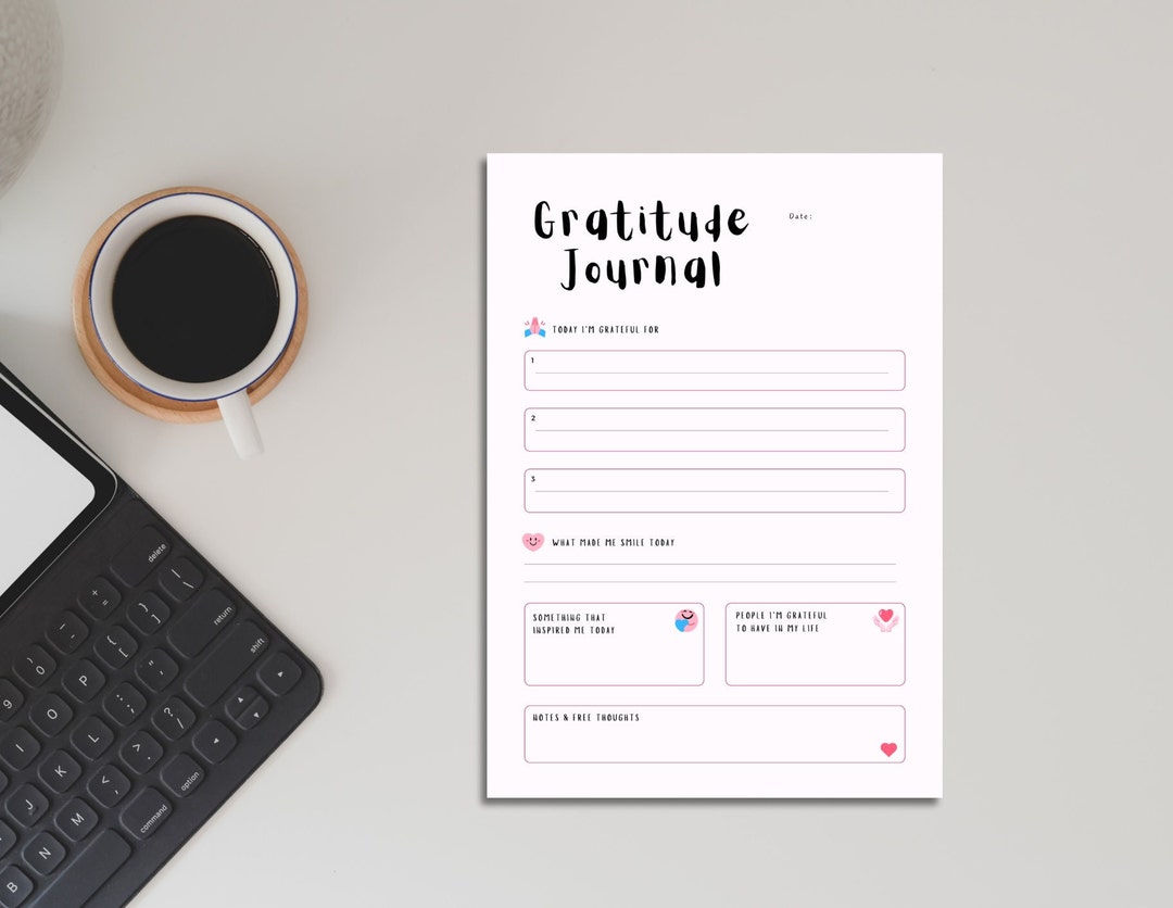 Printable Gratitude Journal for the Evening Routine - Etsy