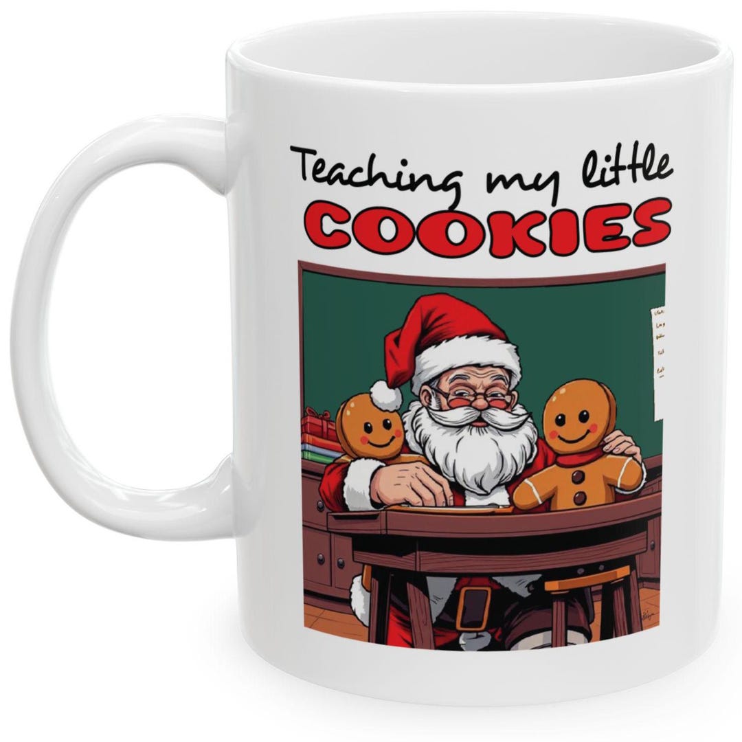 Santa Funny Mug Santaclaus Holiday Santa Teacher Secret Santa School ...