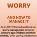 Worry Management Intervention Workbook 24 Page With FREE Bonus Worksheet - Etsy