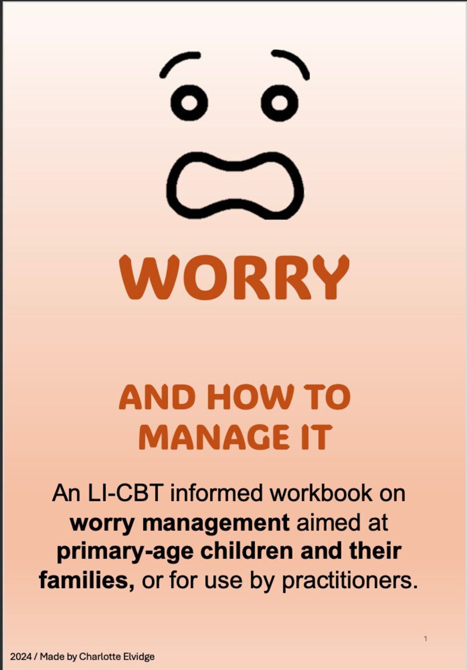 Worry Management Intervention Workbook 24 Page With FREE Bonus ...