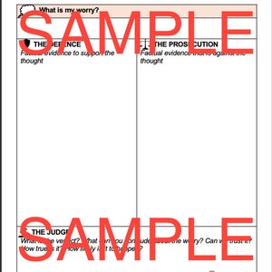 Worry Management Intervention Workbook (24 Page) With FREE Bonus ...