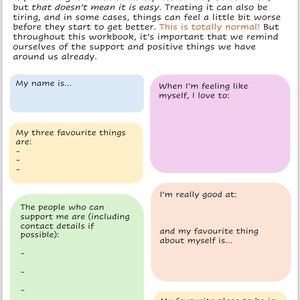 Low Mood/depression Workbook for Teens - Etsy