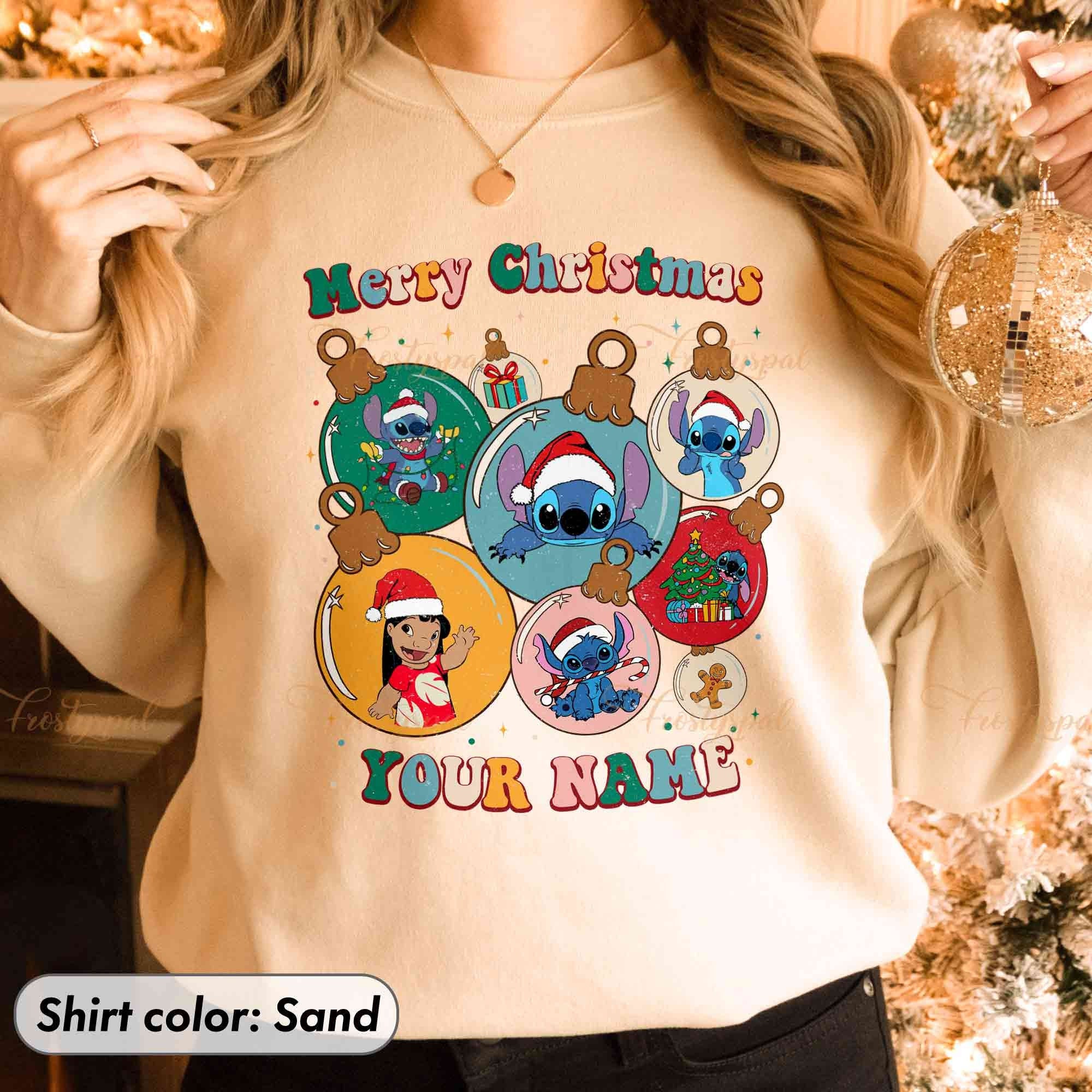 Personalized Merry Christmas All Disney Characters Sweatshirt