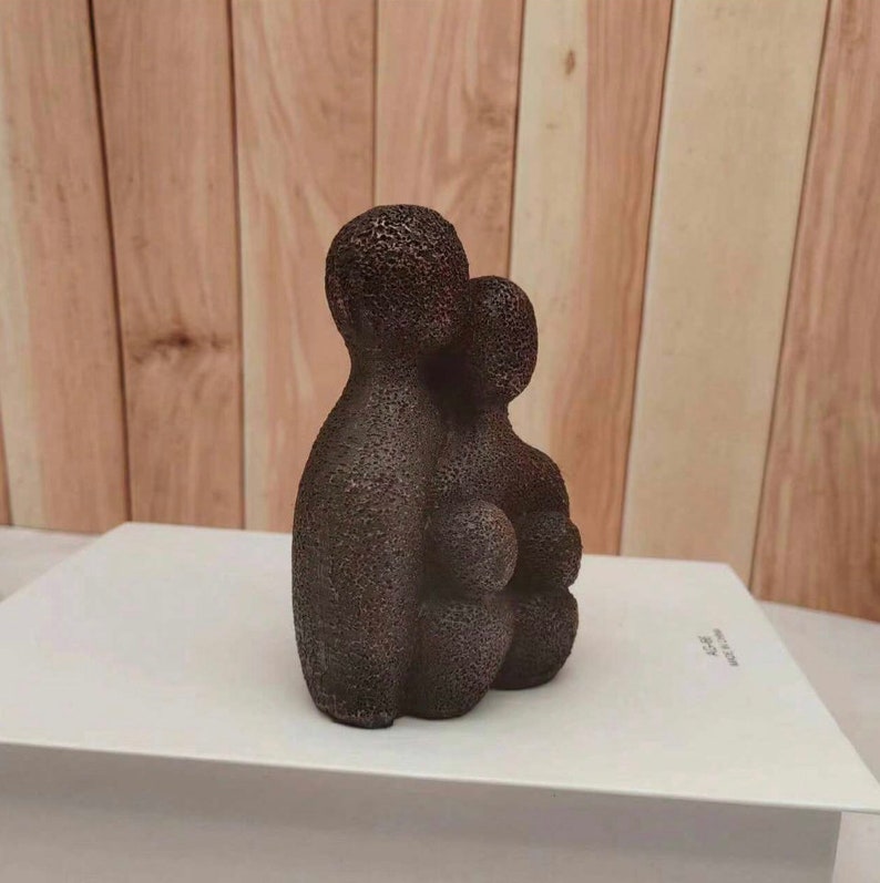 Decorative Family Sculpture Set of 4: Parent and 2 Children Figurines ...