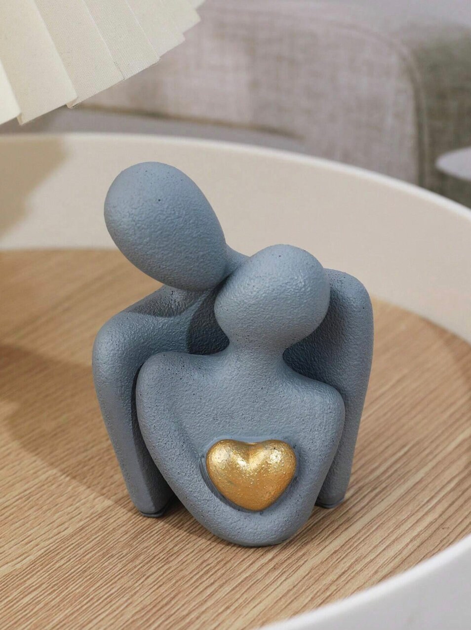 Hugging Figurine, Modern Sculpture, Cuddle Ornaments, Love Figurines ...