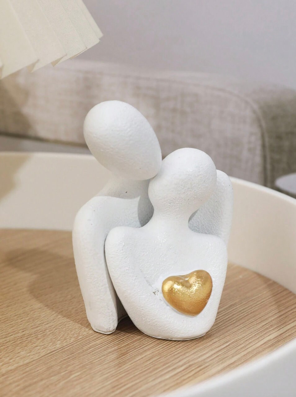 Hugging Figurine, Modern Sculpture, Cuddle Ornaments, Love Figurines ...
