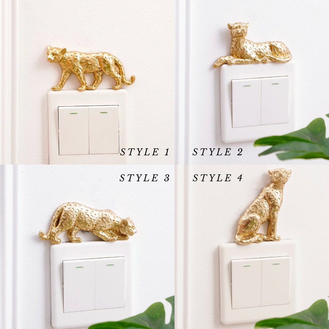 Light Switch Leopard Figure, Leopard Wall Decor Leopard Light Switch ...
