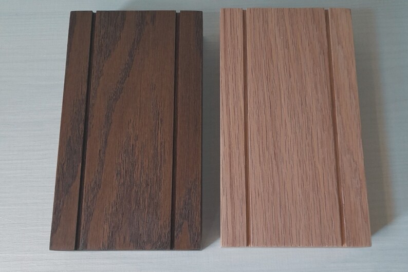 Wood Linear Light Made From Solid Oak With Edges and Half Concrete ...