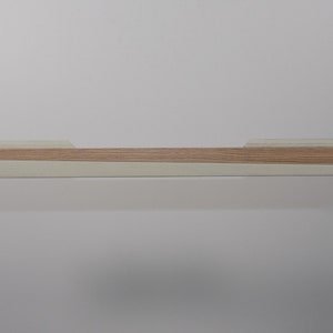 Wood Linear Light Made From Solid Oak With Edges and Half Concrete ...