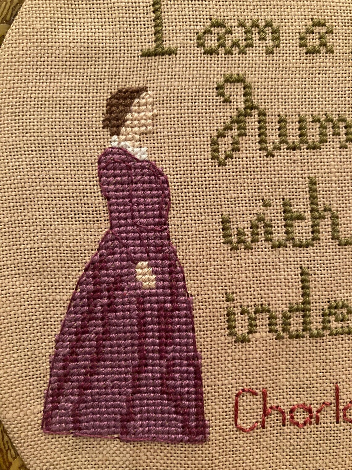 Charlotte Bronte PDF Cross Stitch Pattern - Etsy