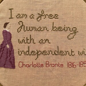 Charlotte Bronte PDF Cross Stitch Pattern - Etsy