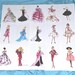 Set of 15 Robert Best Barbie Fashion Model Collection Wall Art Prints ...