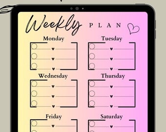 2023 Digital/printable Weekly Planner - Etsy