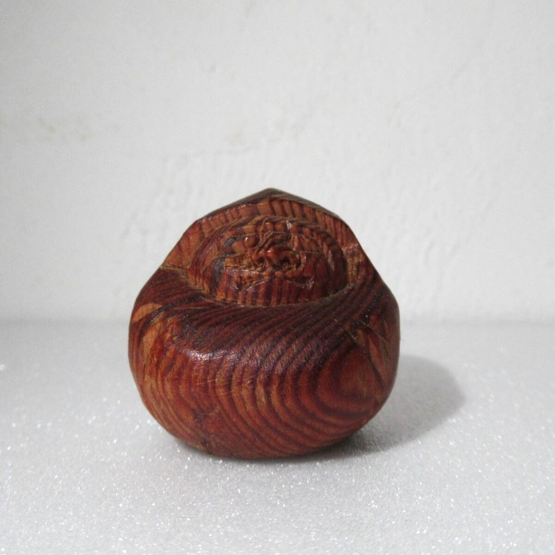 Sanuki Ittobori Mini Wood Carving Darma Sculpture. 1960s Vintage ...