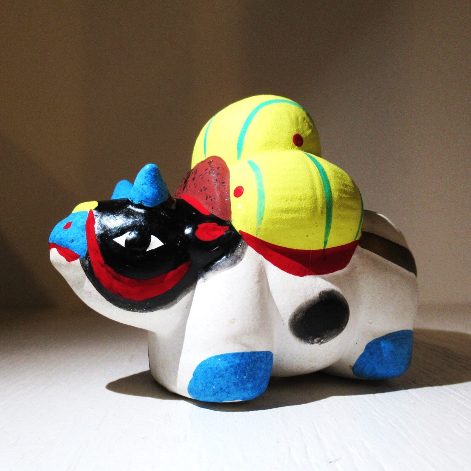 Kyoto Fushimi Doll, tawara Ushi Cow Figurine. Vintage Japanese Local ...