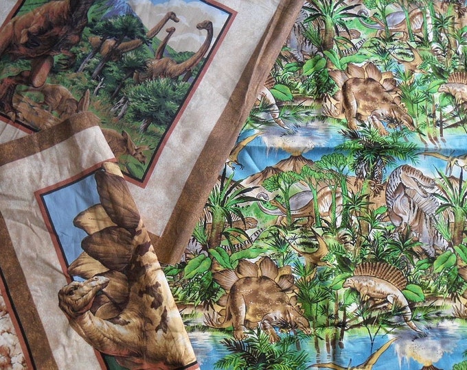 Dinosaur Fabric Bundle for Quilting or Crafts - Over 3 Yards - Etsy