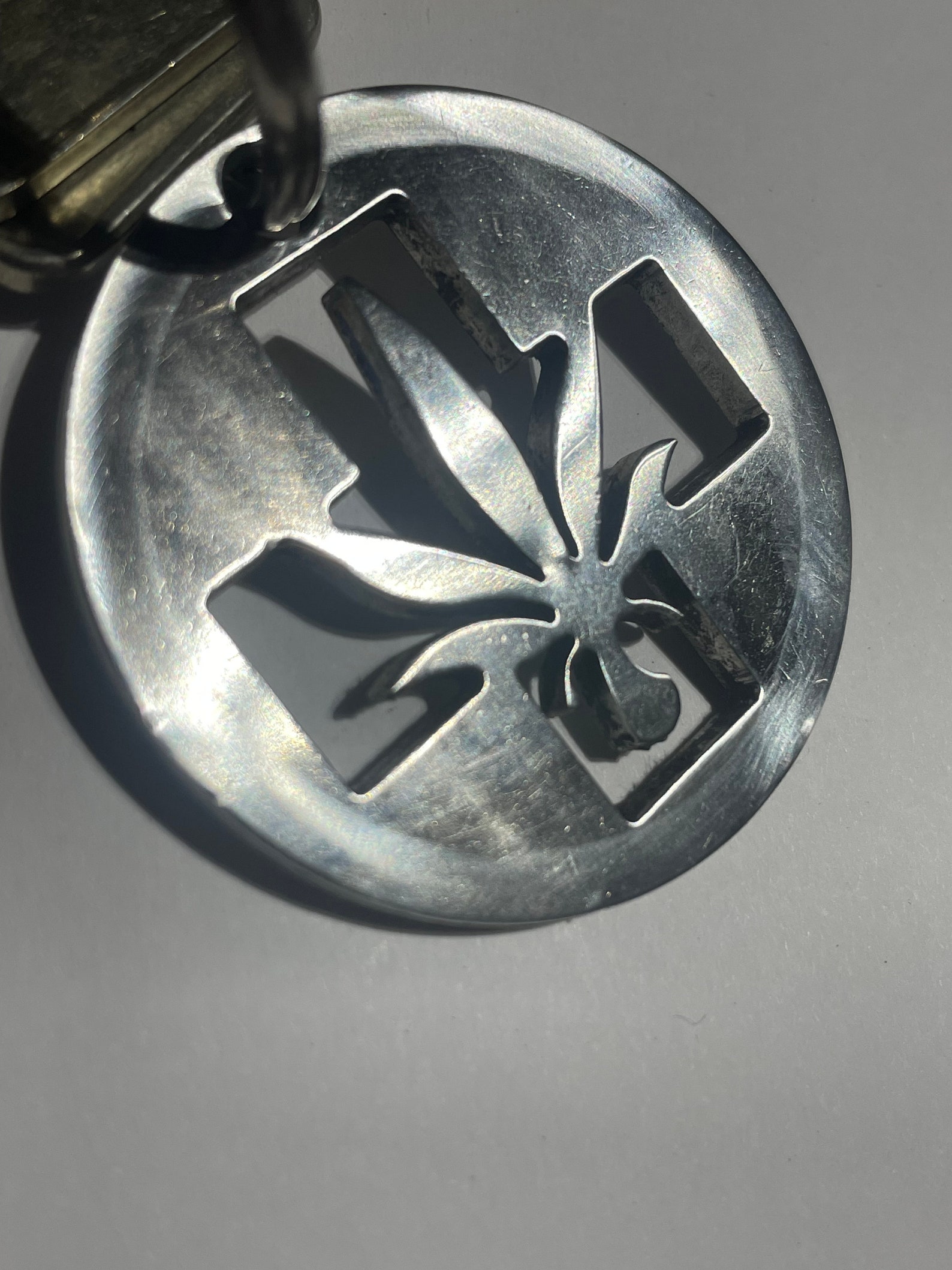 Pot Leaf Keychain With Marijuana Leaf - Etsy