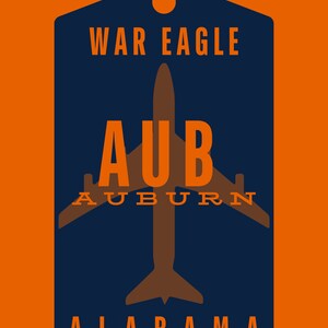 Auburn University Digital Print Wall Decor - Etsy