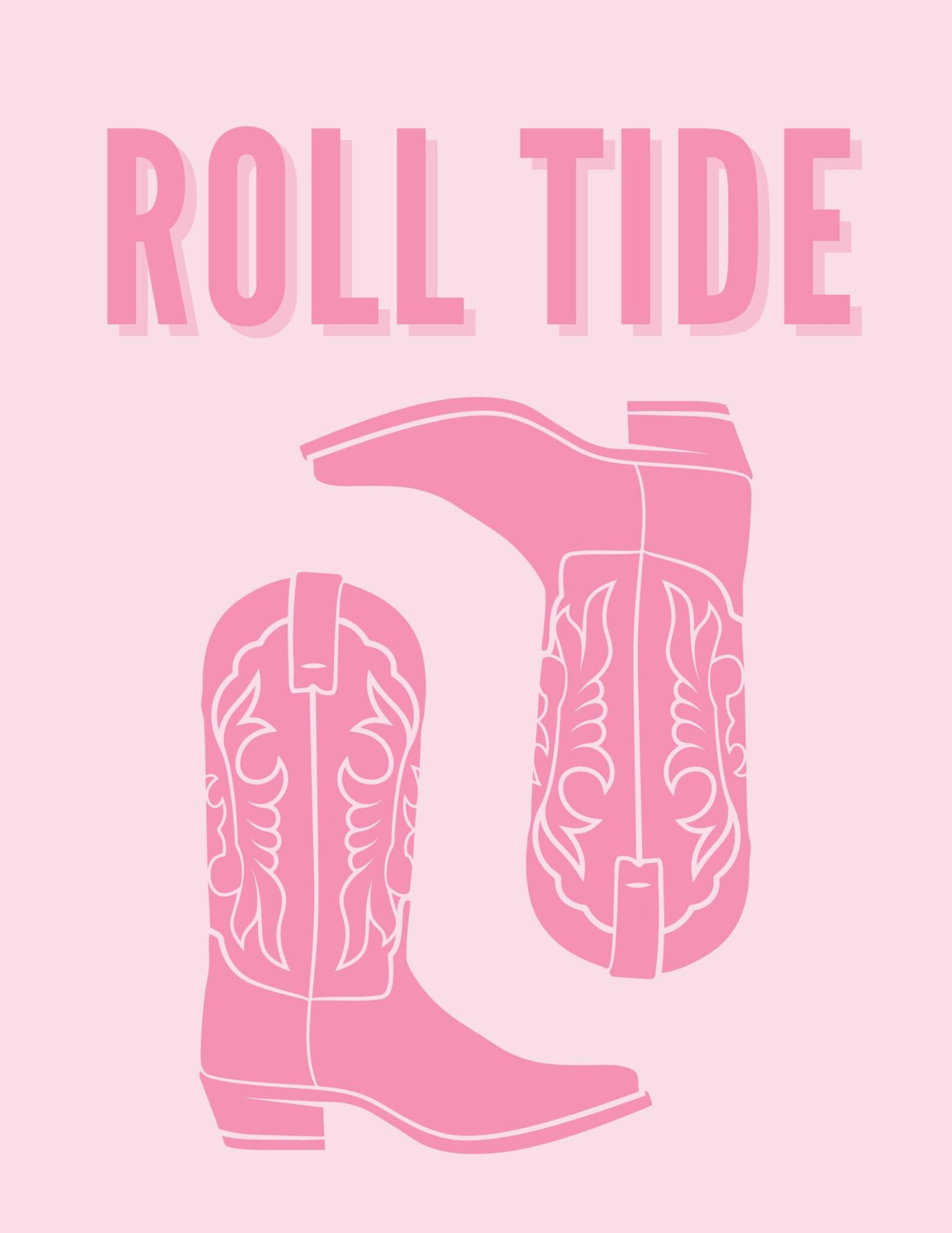 University of Alabama "roll Tide" Print Pack - Set of 4 Prints Wall Art ...