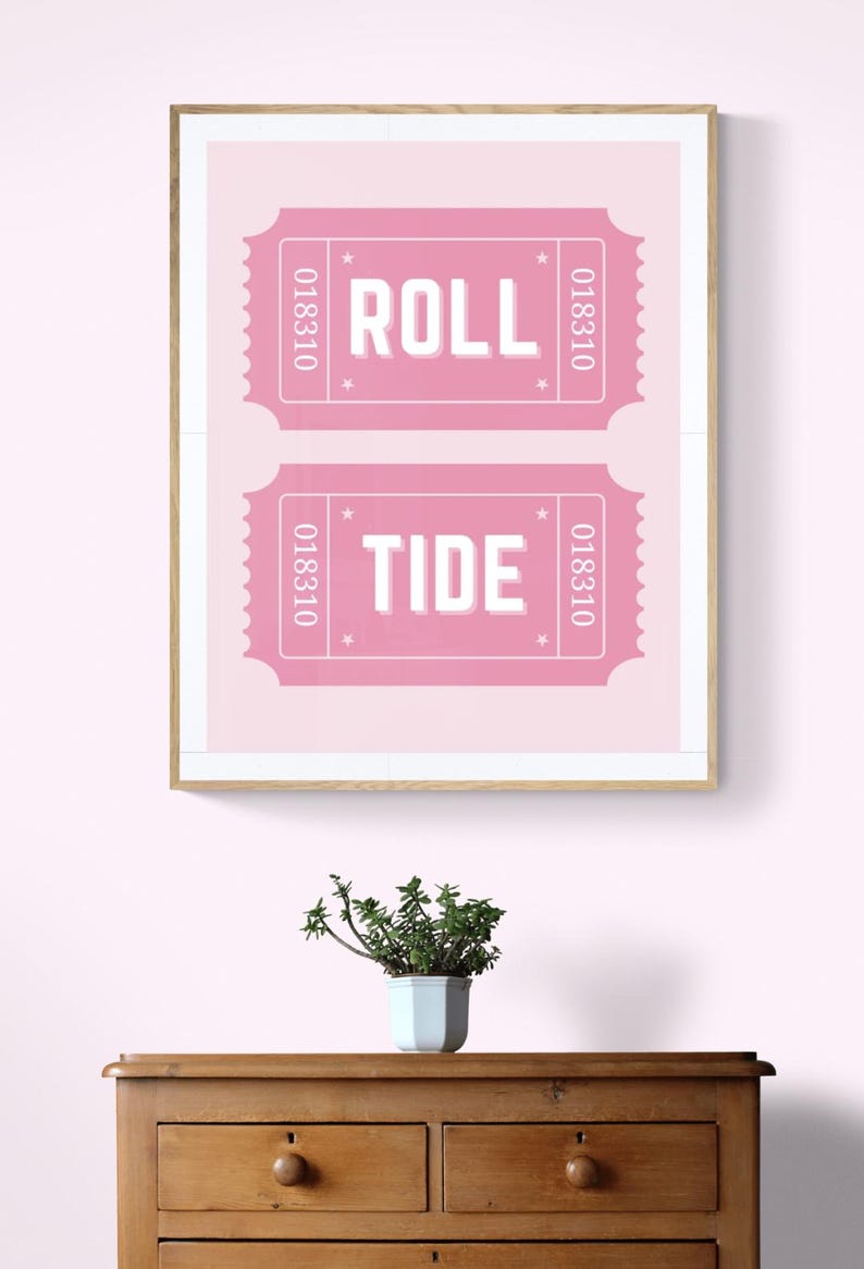 University of Alabama "roll Tide" Print Pack - Set of 4 Prints Wall Art ...