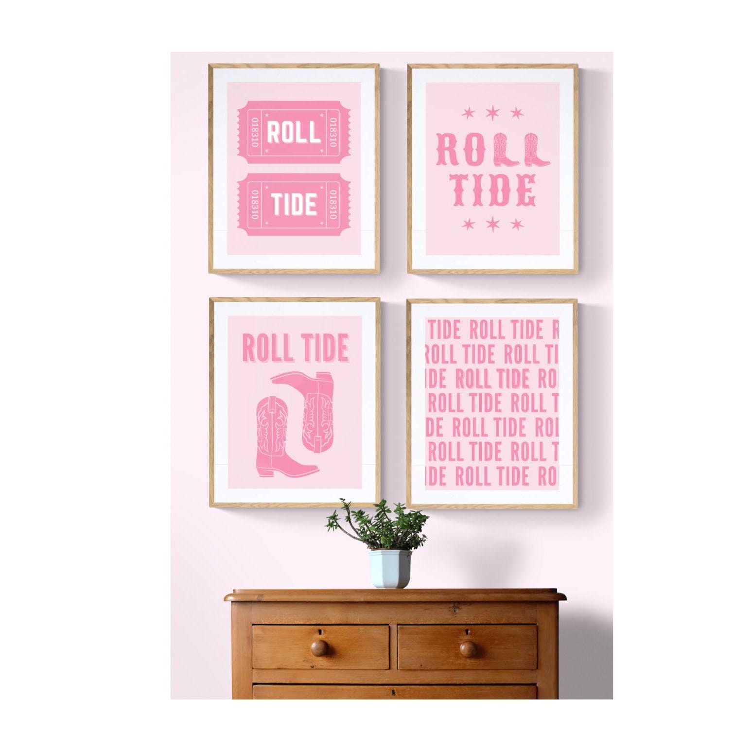 University of Alabama "roll Tide" Print Pack - Set of 4 Prints Wall Art ...