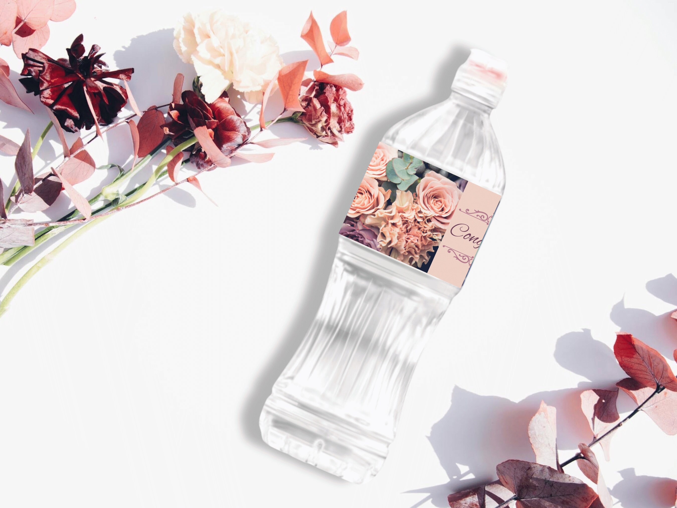 Special Water Bottle Label Template, Modern, Printable Water Bottle ...