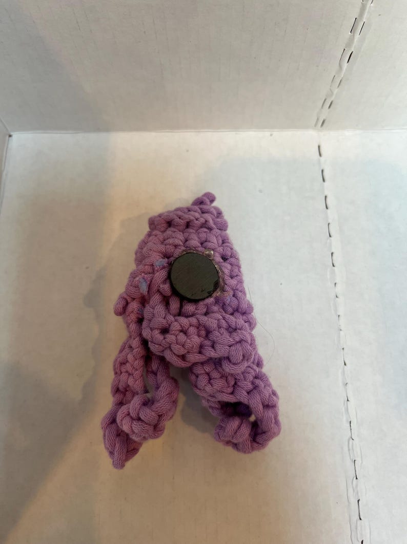 Amigurumi Crochet Mini Squid Animal Keepsake Magnet Optional - Etsy