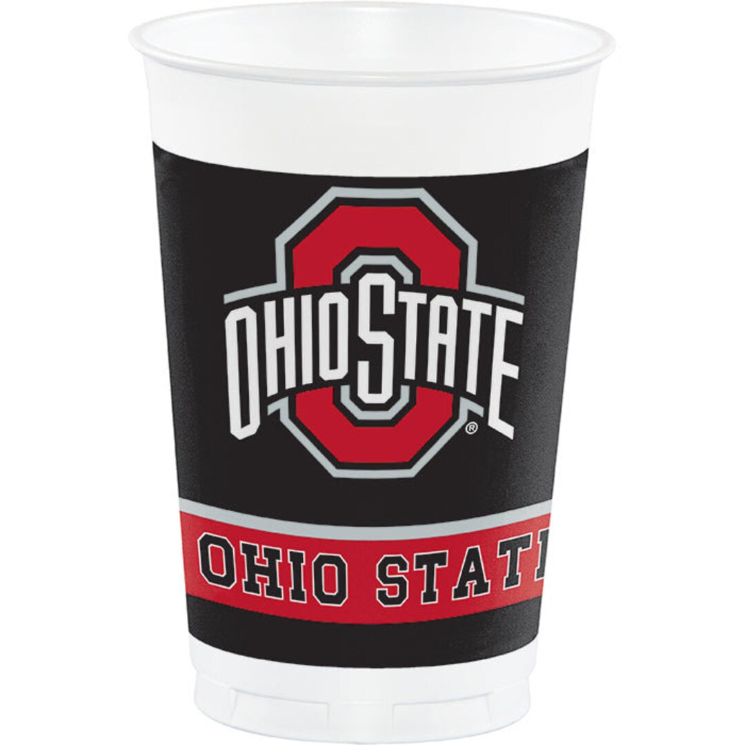 Ohio State Buckeyes 20 Oz Plastic Cups, 8 Ct - Etsy