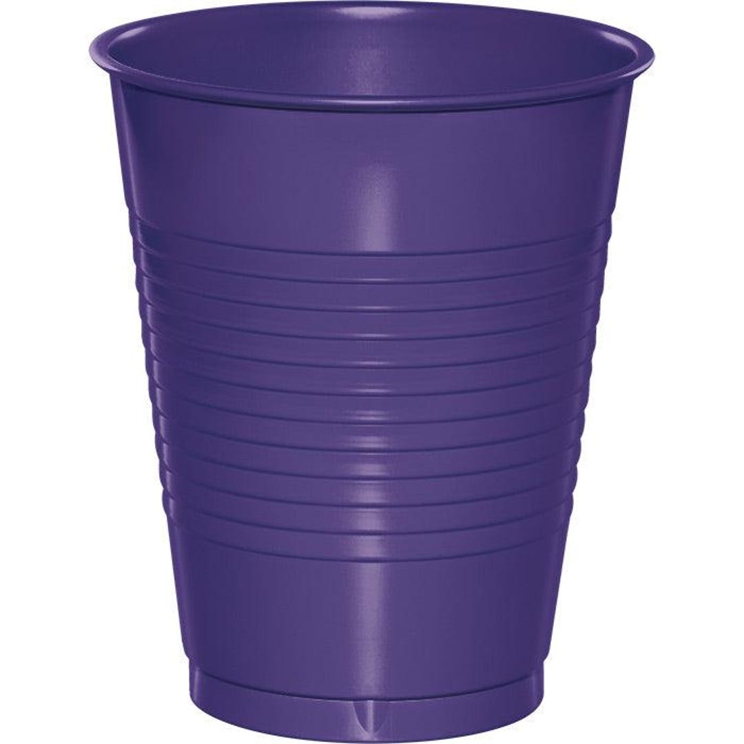 Bulk Pack of 40 Purple Plastic Cups - Etsy