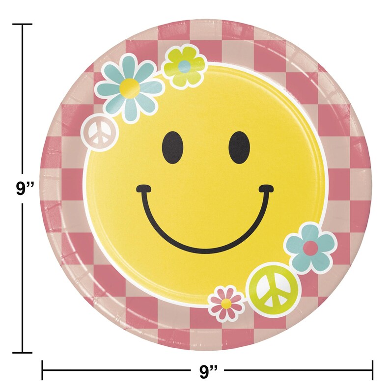 Flower Power 46 Piece Birthday Party Kit for 8 Groovy Birthday ...