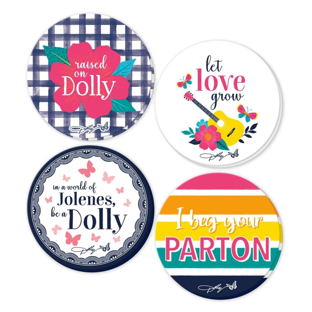 Dolly Parton Coasters 8/pkg Dolly Parton Decor Dolly Parton Party Dolly ...