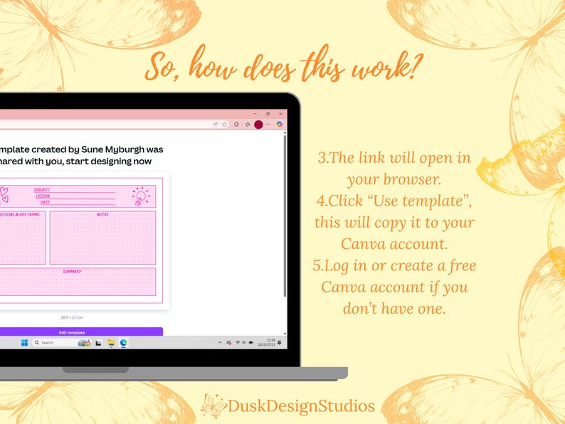 Aesthetic Cornell Notes Printable A4 Landscape Study Notes Cute Pink ...