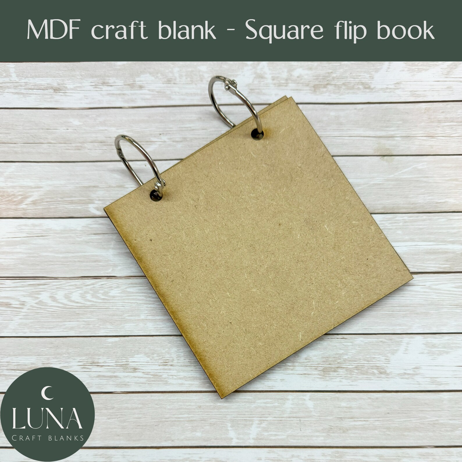 MDF Flip Book Cover and Back for Junk Journaling & Mixed Media Projects ...