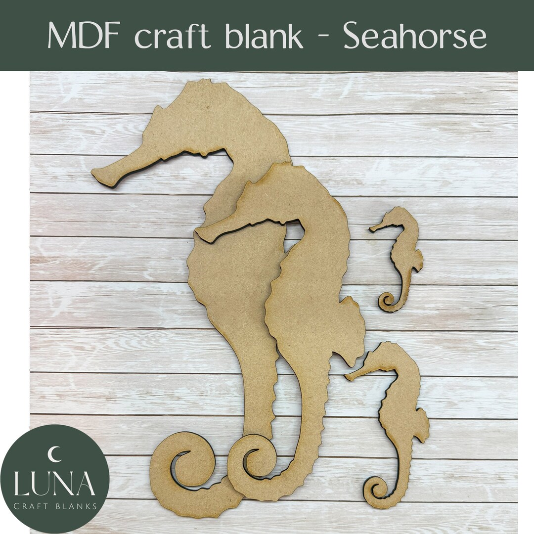 MDF Seahorse Shapes, Craft Blanks to Paint, Mixed Media Wooden Blanks ...