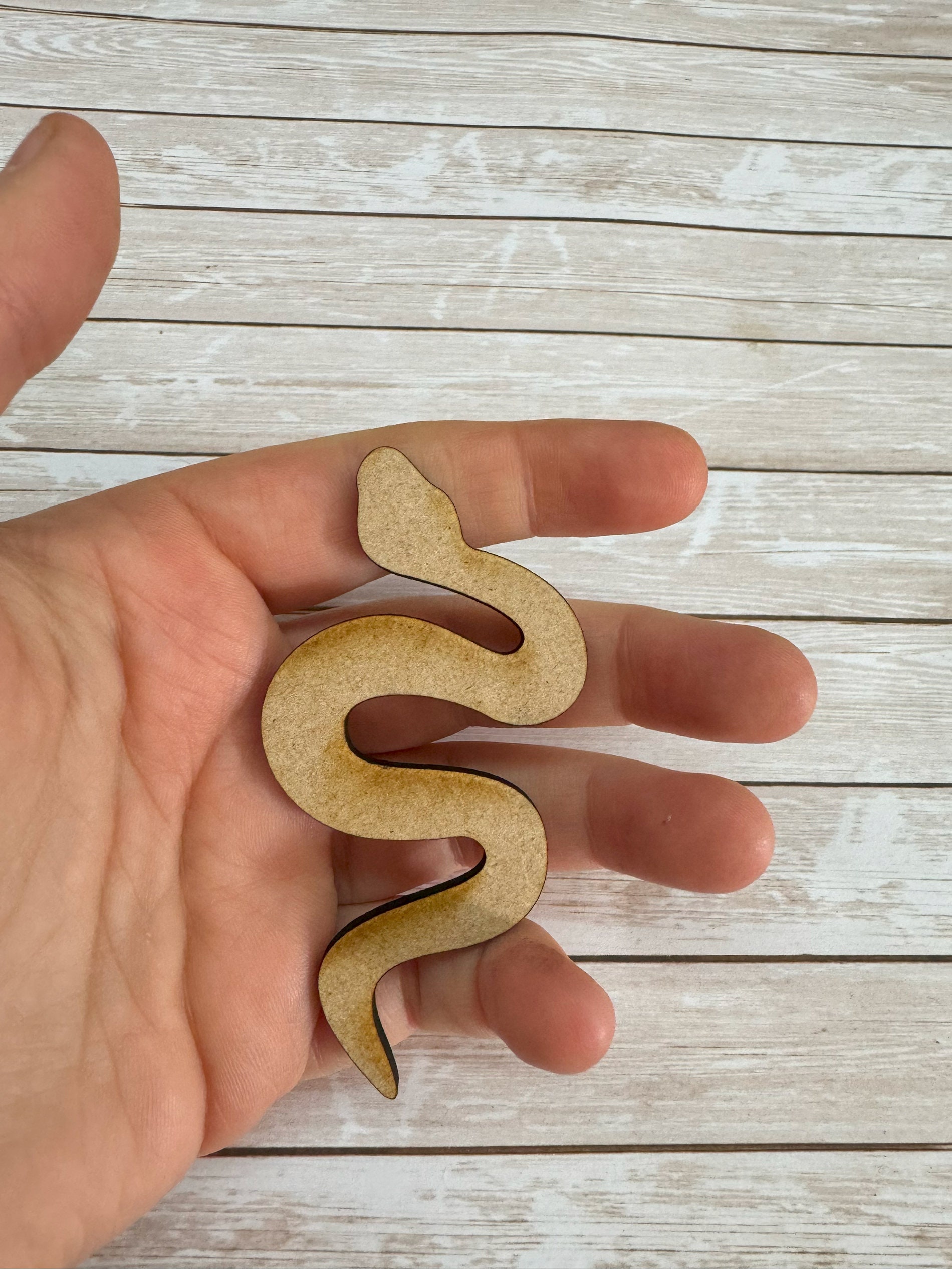 MDF Snake Shapes, Craft Blanks to Paint, Mixed Media Wooden Blanks 3mm ...