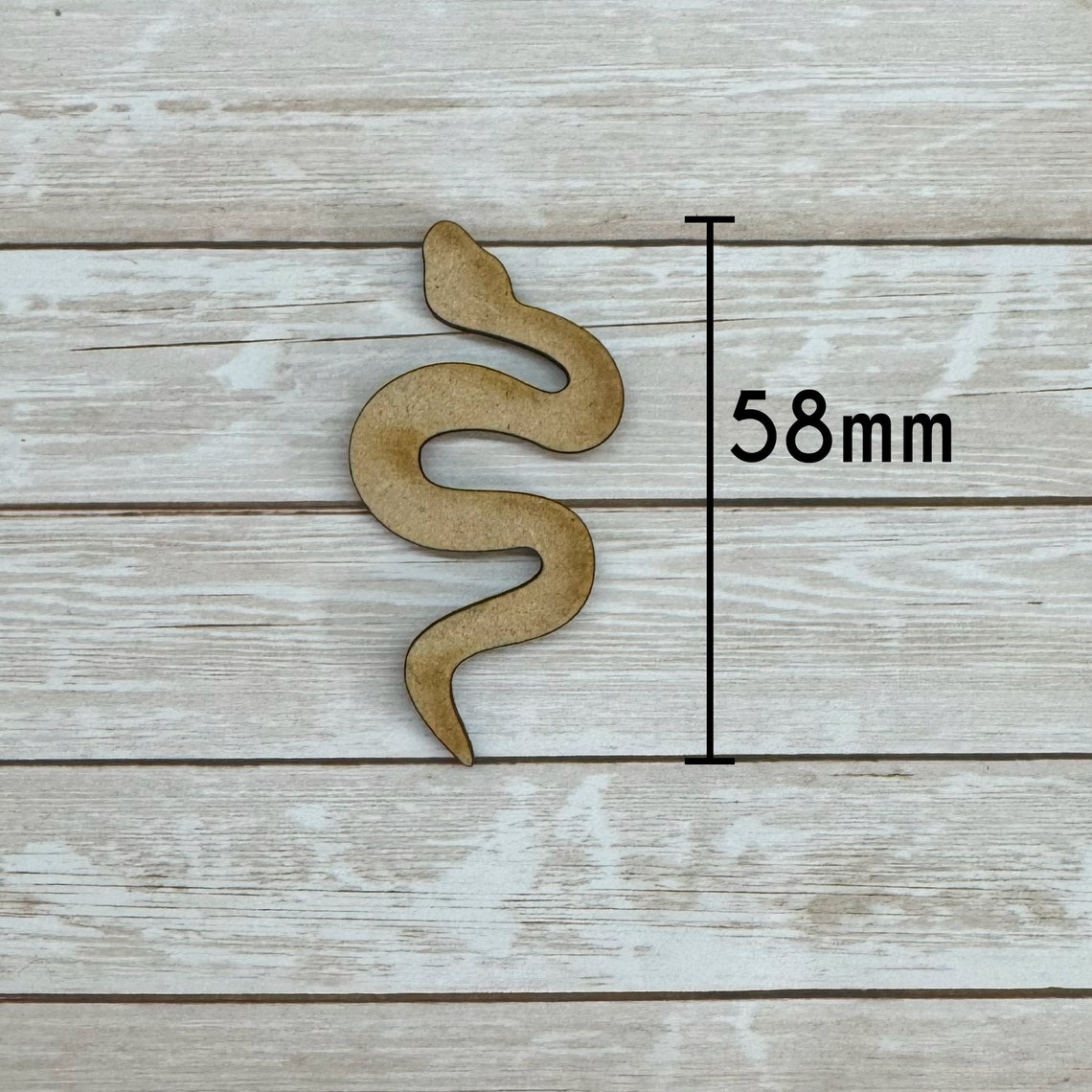 MDF Snake Shapes, Craft Blanks to Paint, Mixed Media Wooden Blanks 3mm ...