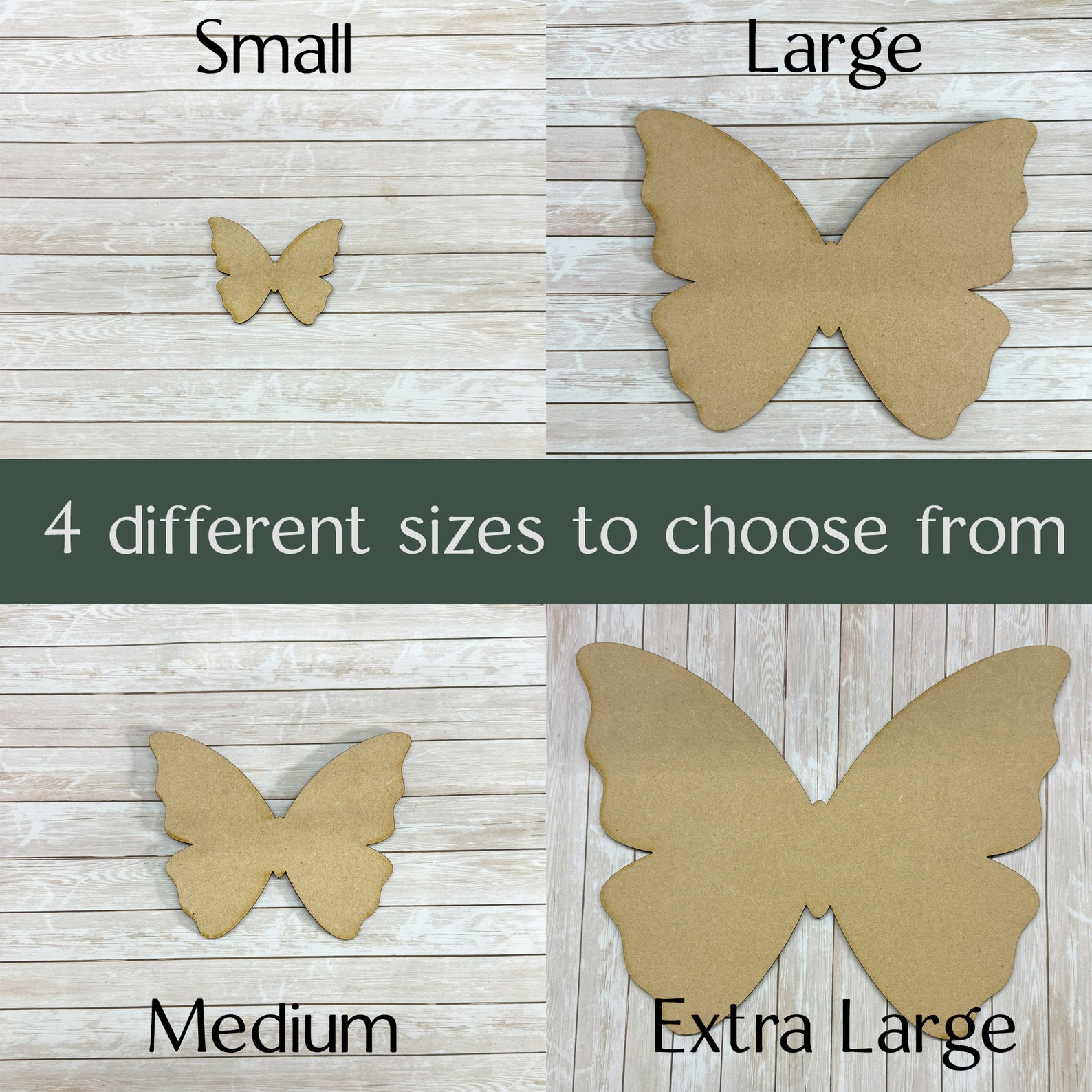 MDF Butterfly Shapes, Craft Blanks to Paint, Mixed Media Wooden Blanks ...