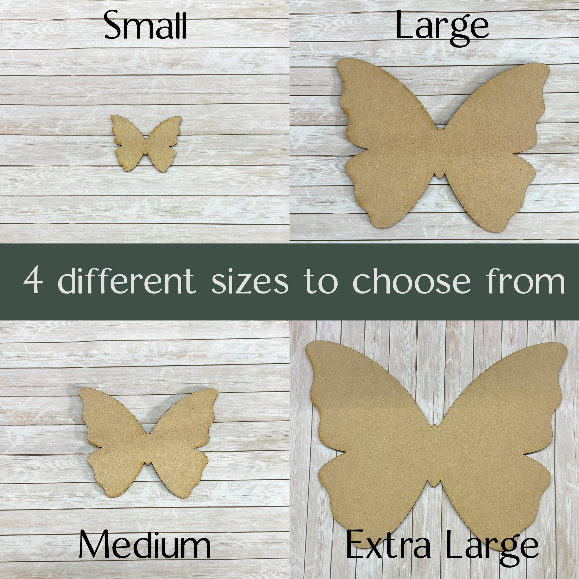 MDF Butterfly Shapes, Craft Blanks to Paint, Mixed Media Wooden Blanks ...