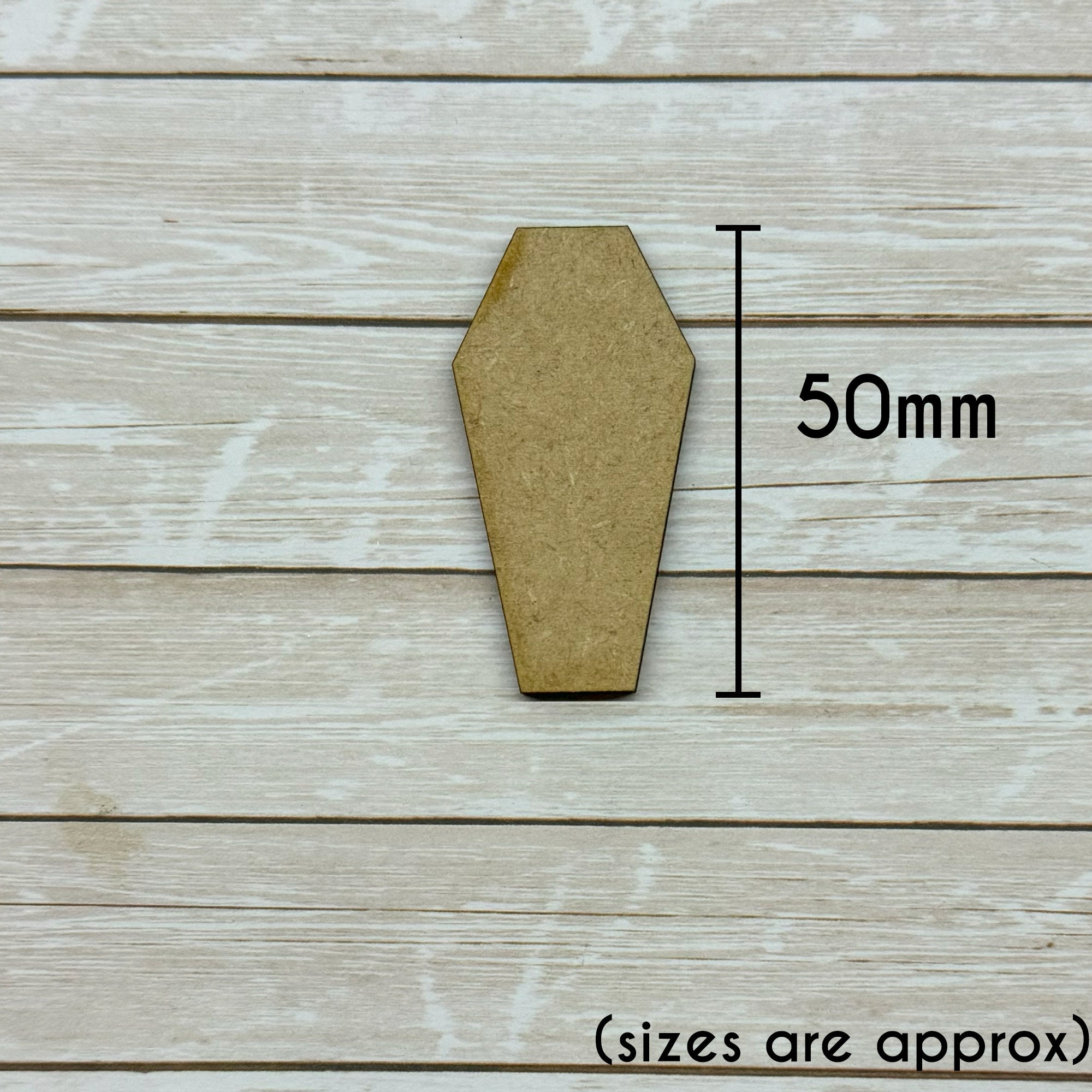 MDF Gothic Coffin Shapes, Halloween Craft Blanks to Paint, Mixed Media ...