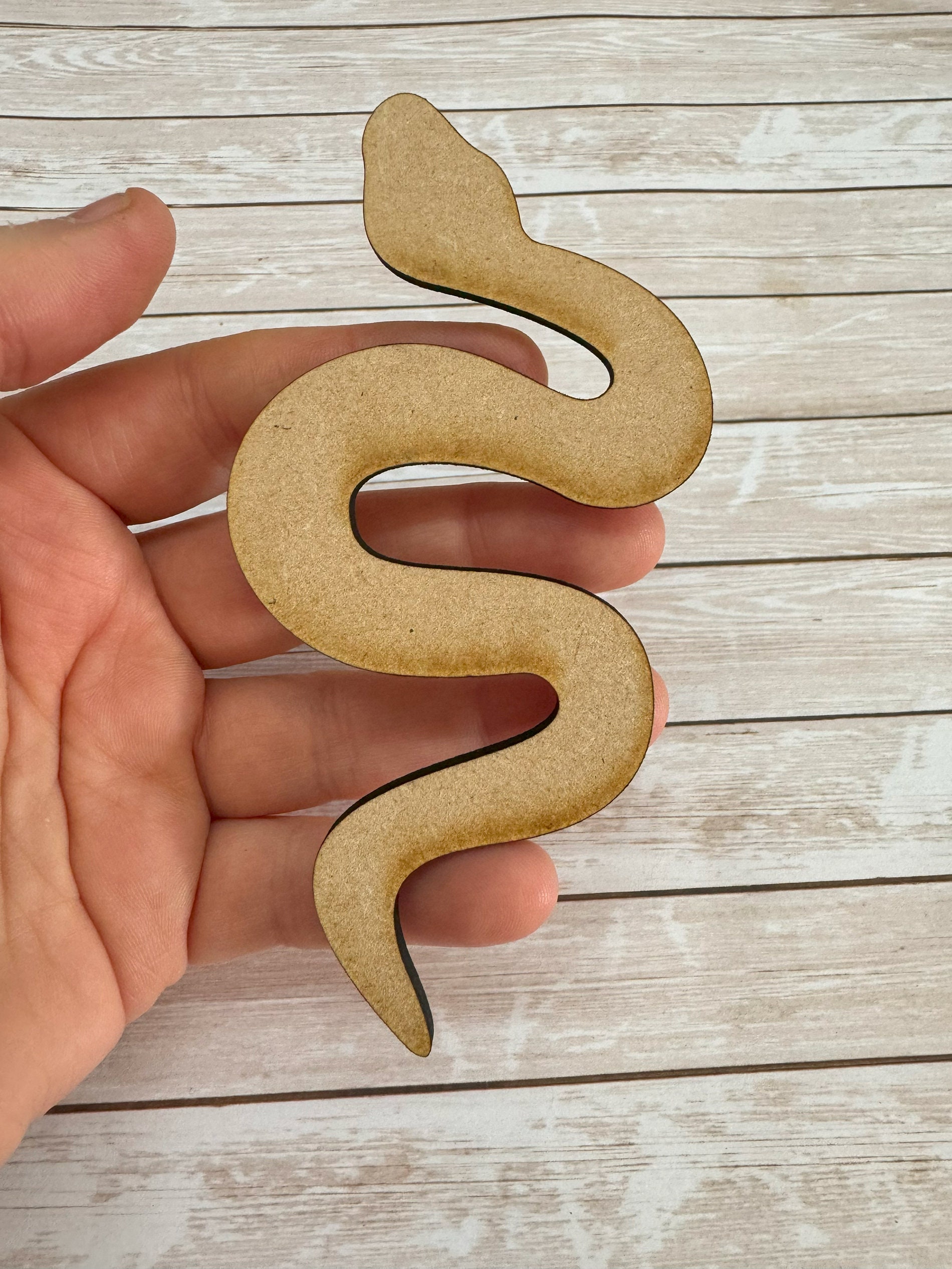 MDF Snake Shapes, Craft Blanks to Paint, Mixed Media Wooden Blanks 3mm ...
